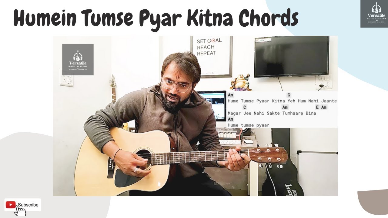 Humein Tumse Pyar Kitna Chords | Guitar Lesson | Sanam | Easy Chords ...