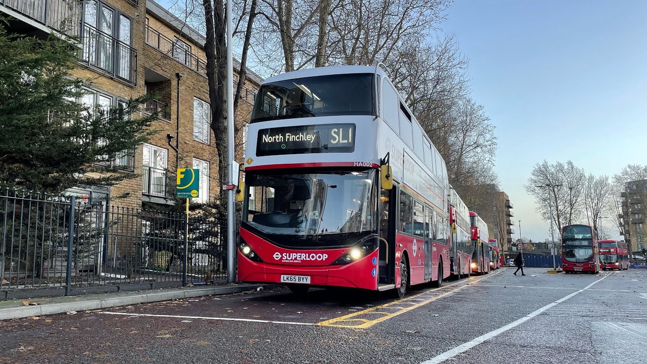 Full Route Visual | London Bus Route SL1 | Walthamstow Central - North ...