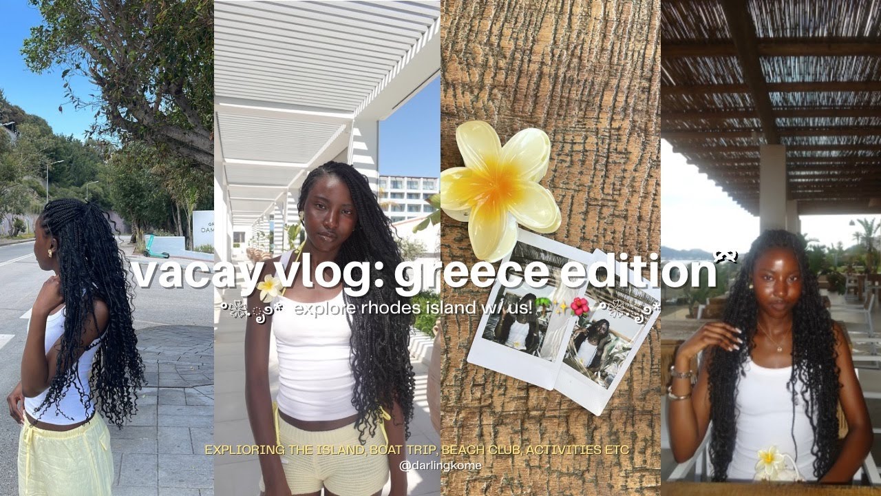 Greece Vacation Vlog!! 🌺 🌴beach day, boat trip, shopping etc.. - YouTube