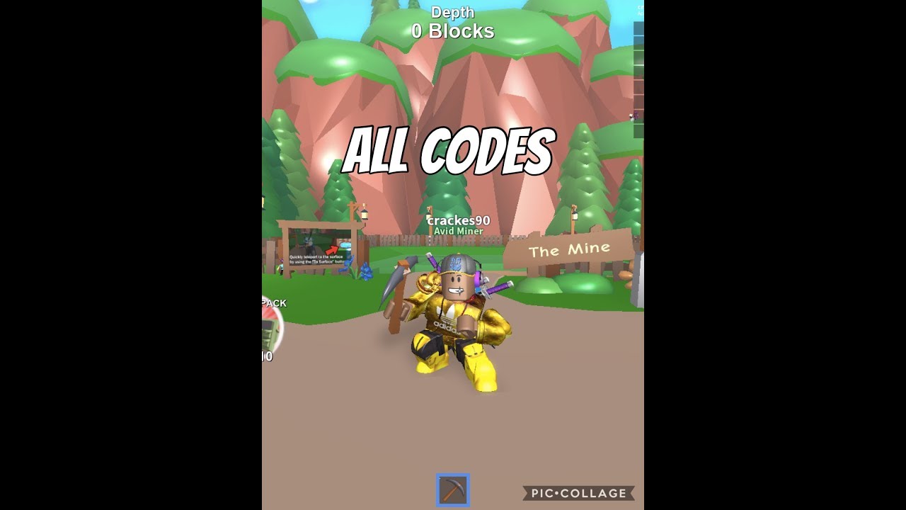 All codes for Mining simulator - YouTube