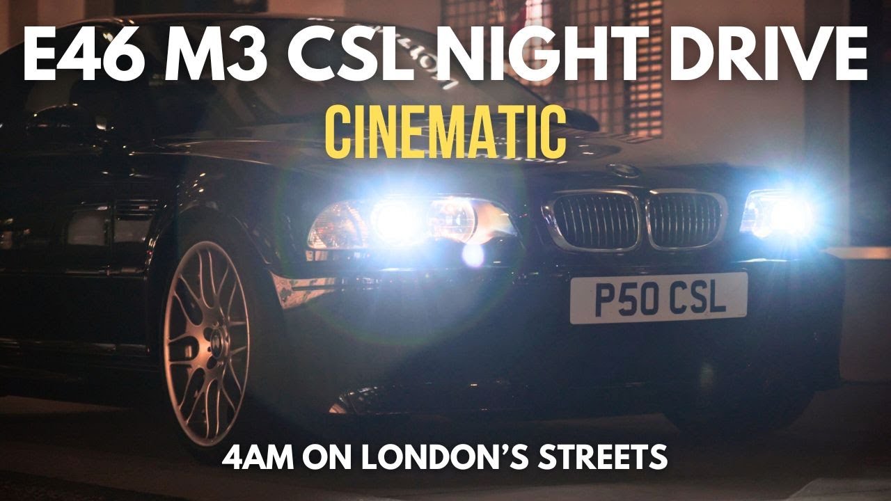 E46 M3 CSL Night Drive | 4K. A Shooting Brake Exclusive - YouTube