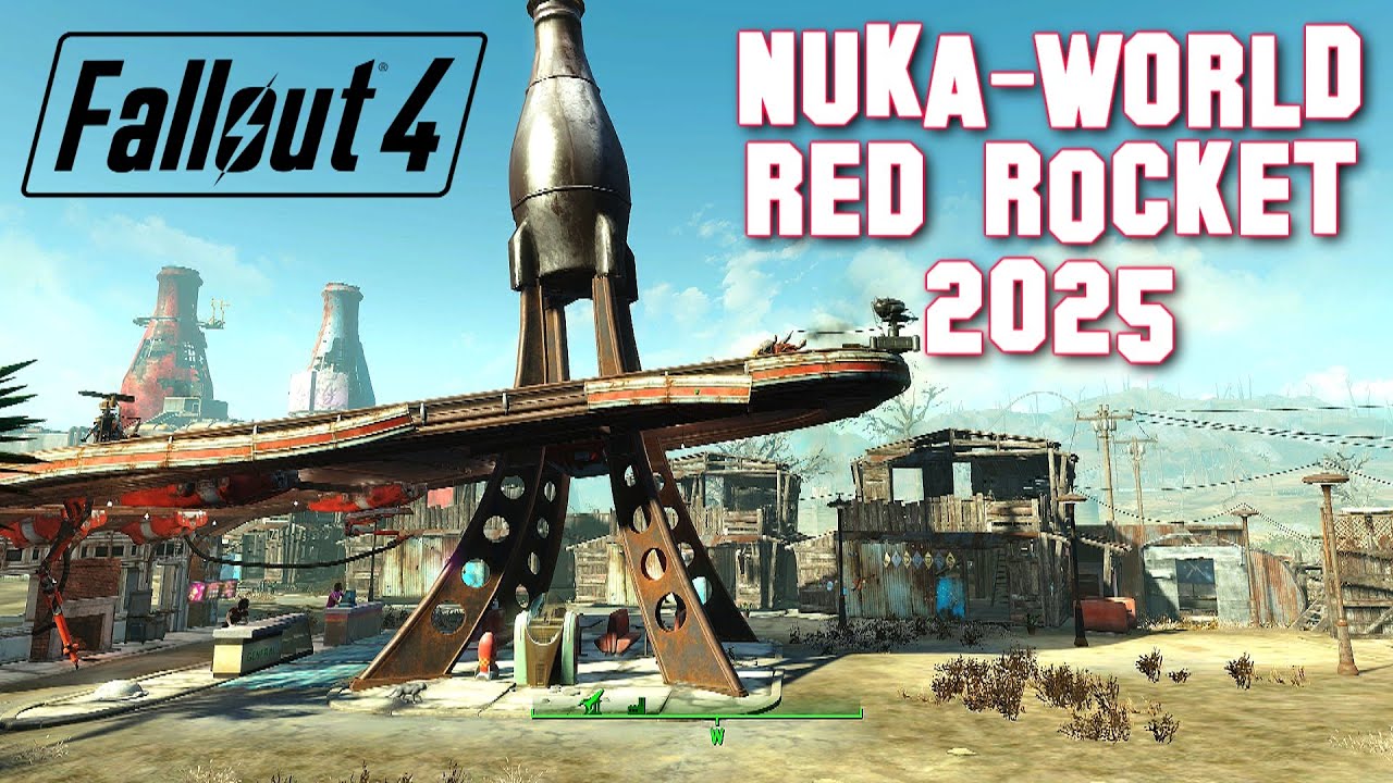 Nuka-World Red Rocket Settlement Final build - Fallout 4 - YouTube