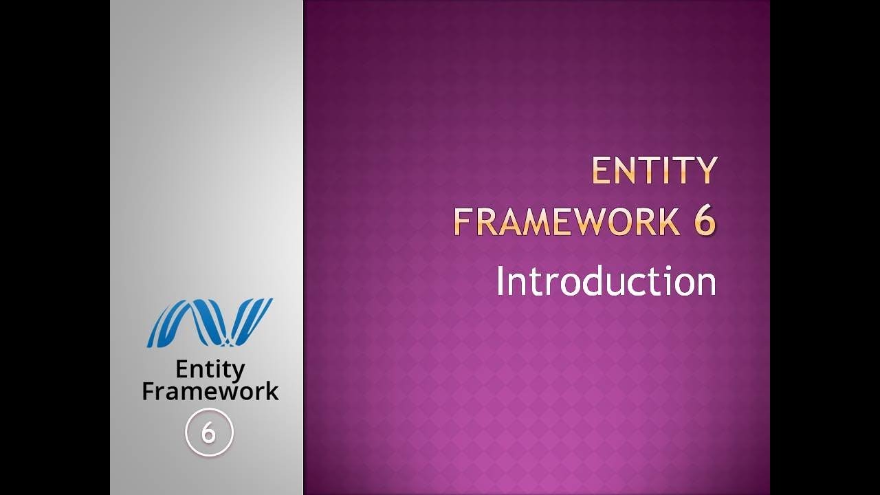 1 Introduction Entity Framework 6 Youtube