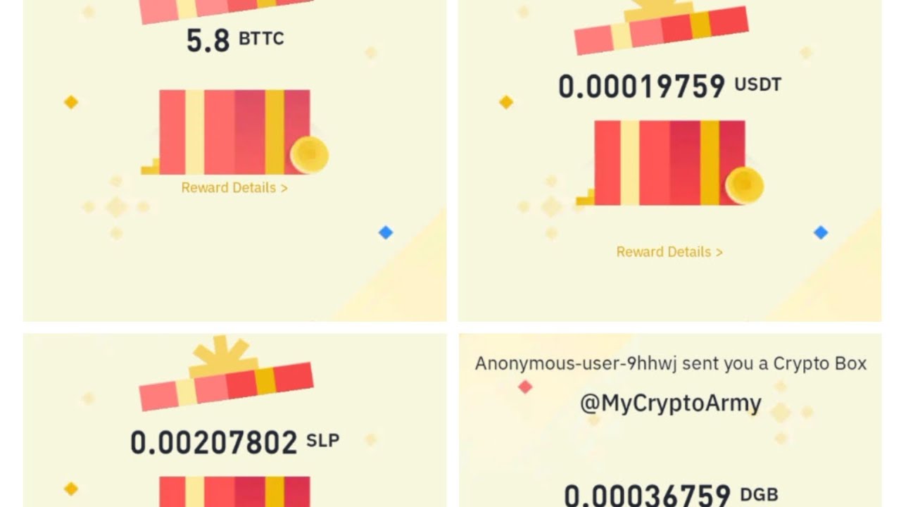 Binance Crypto Box Reward Claim New Codes 🎁 || #cryptobox #btc #usdt ...
