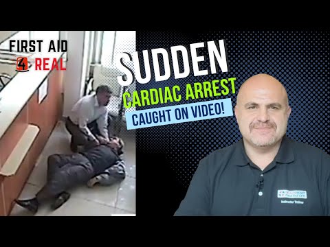 SUDDEN CARDIAC ARREST CAUGHT ON VIDEO | FIRST AID 4 REAL