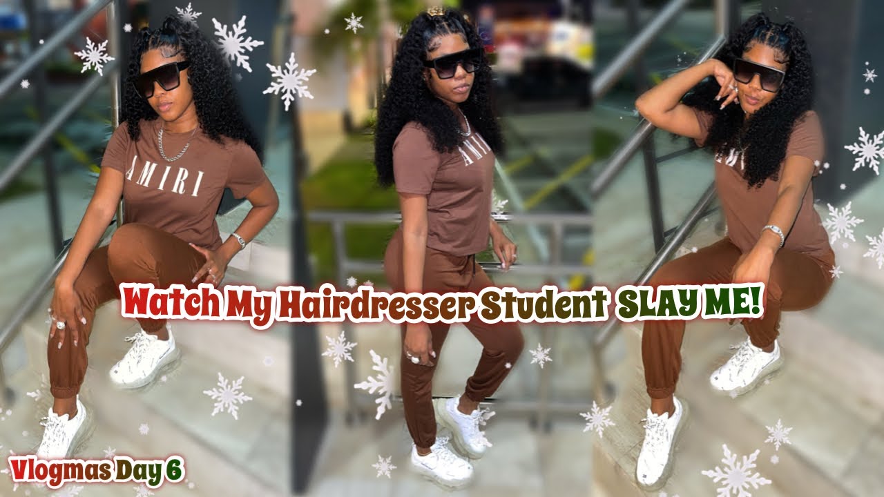 VLOGMAS DAY 6: WATCH MY HAIRDRESSER STUDENT SLAY ME! FT. HERMOSA HAIR ...