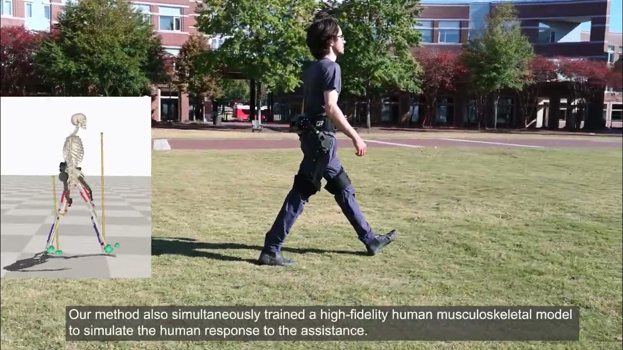 Nature: Experiment-free Exoskeleton Assistance via Learning in Simulation - Main Video - YouTube
