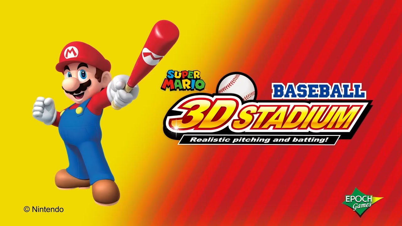Epoch Games |SUPER MARIO Baseball 3D Stadium 30sec 🏟️⚾🧢 - YouTube