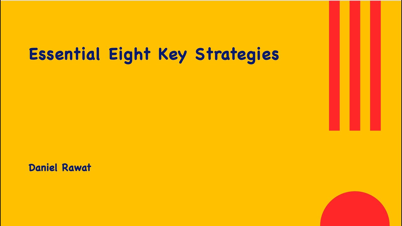 Essential Eight | Risk Management | Security Governance | Protective ...
