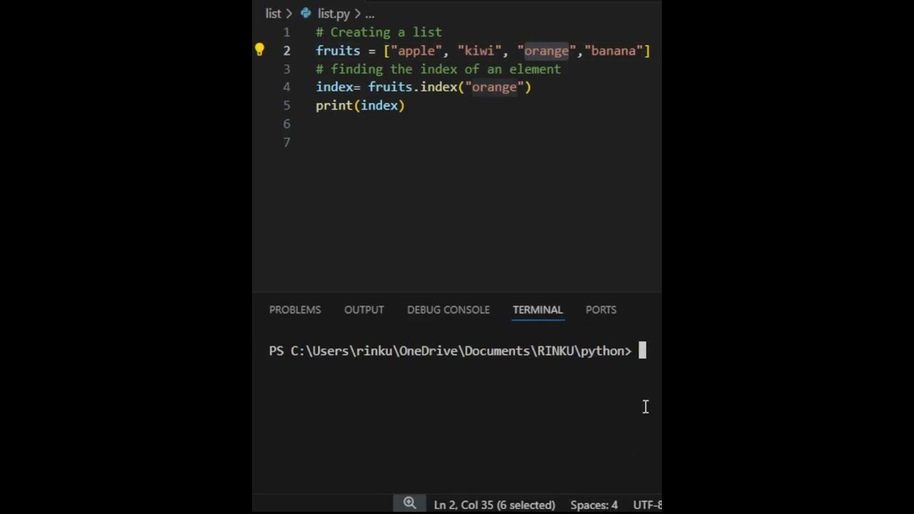 List Manipulation In Python 7 Fetching Elements Codingtips Coding