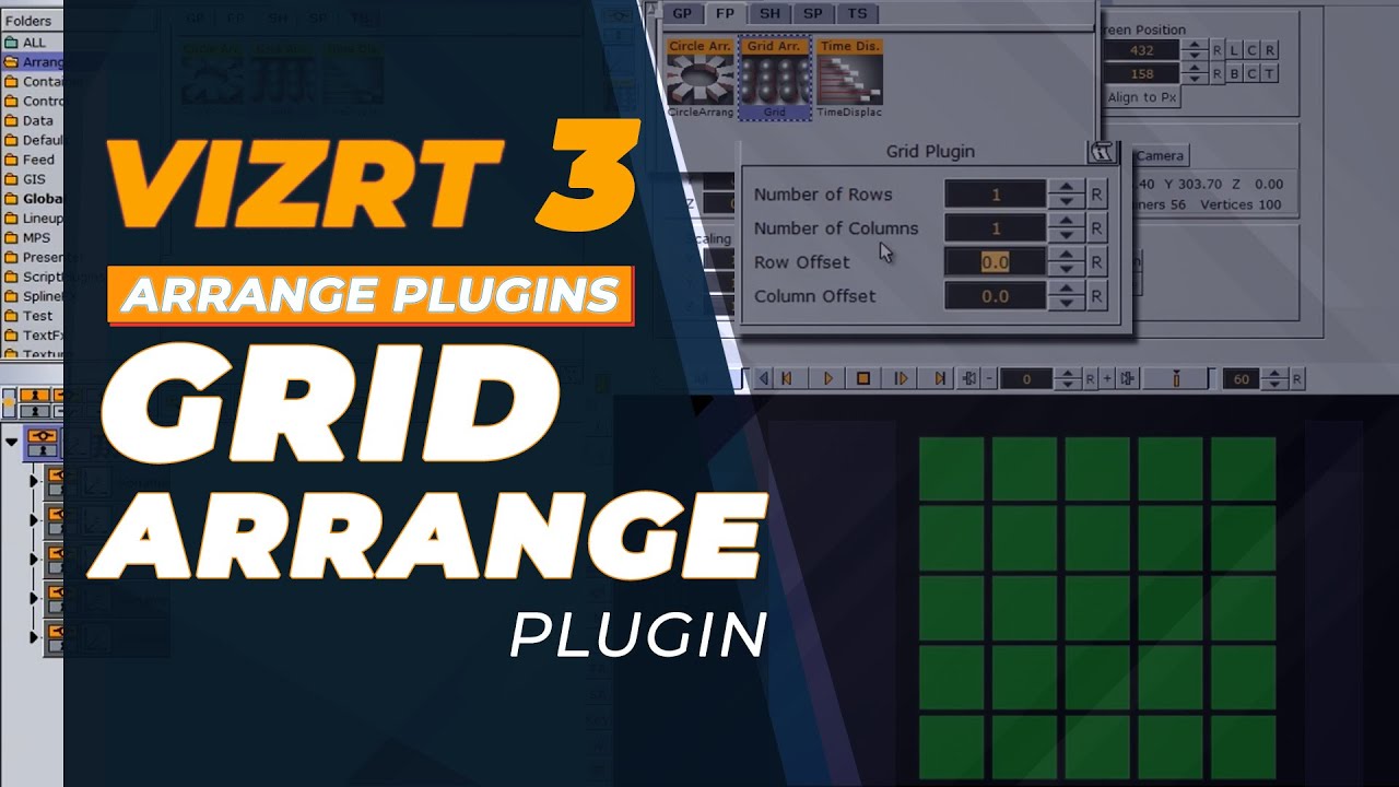 Vizrt 3 Grid Arrange Plugin - YouTube