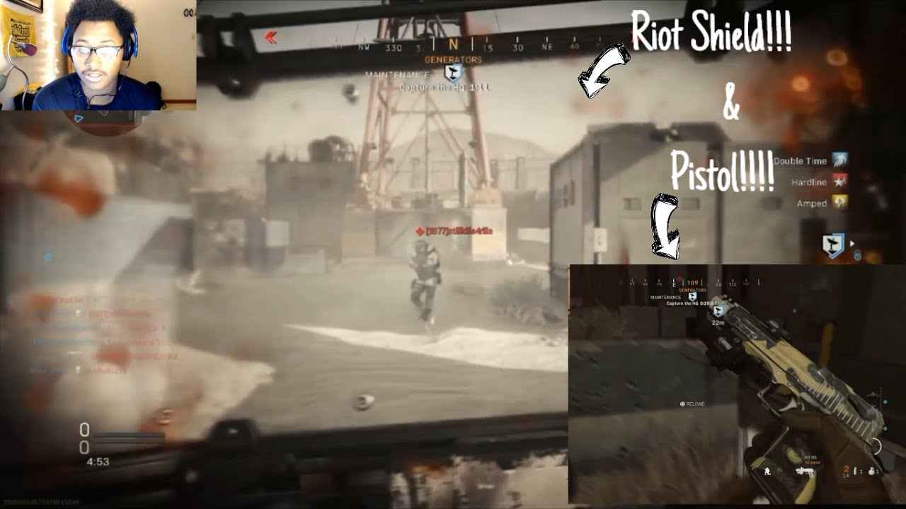 Playing With Just A Riot Shield And Pistol| COD:Modern Warfare - YouTube