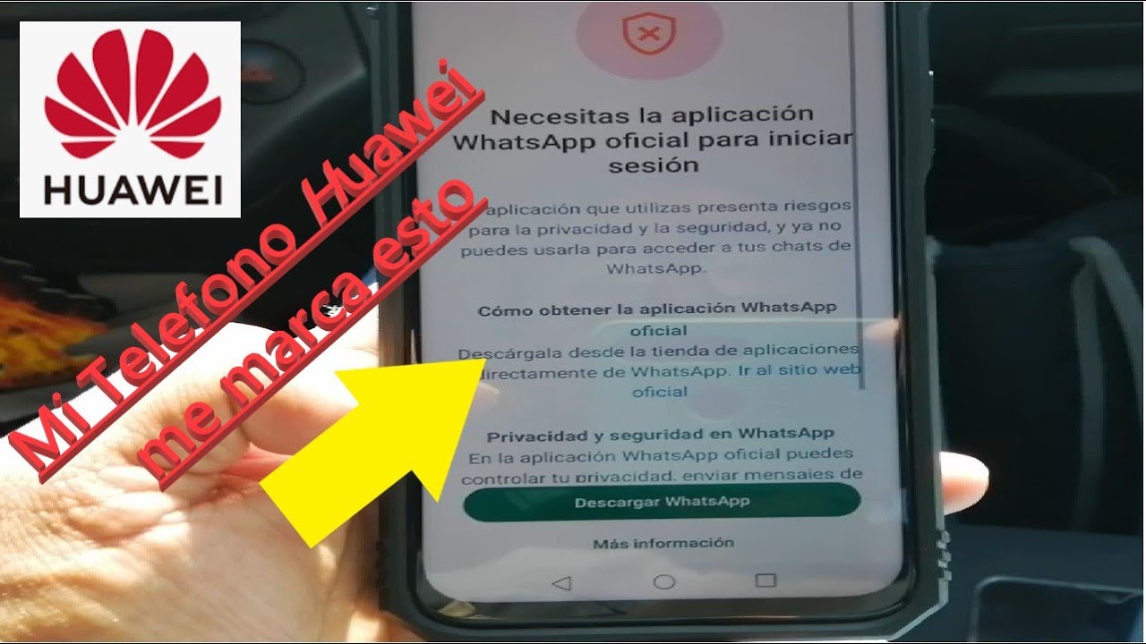 Whatsapp no funciona en telefonos Huawei - YouTube