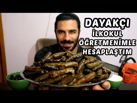 DAYAKÇI İLKOKUL ÖĞRETMENİMLE HESAPLAŞTIM | Yaprak Sarması Mukbang
