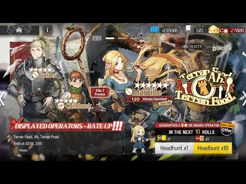 Marcille banner pulls - Dungeon Meshi x Arknights collab ( raw footage ...