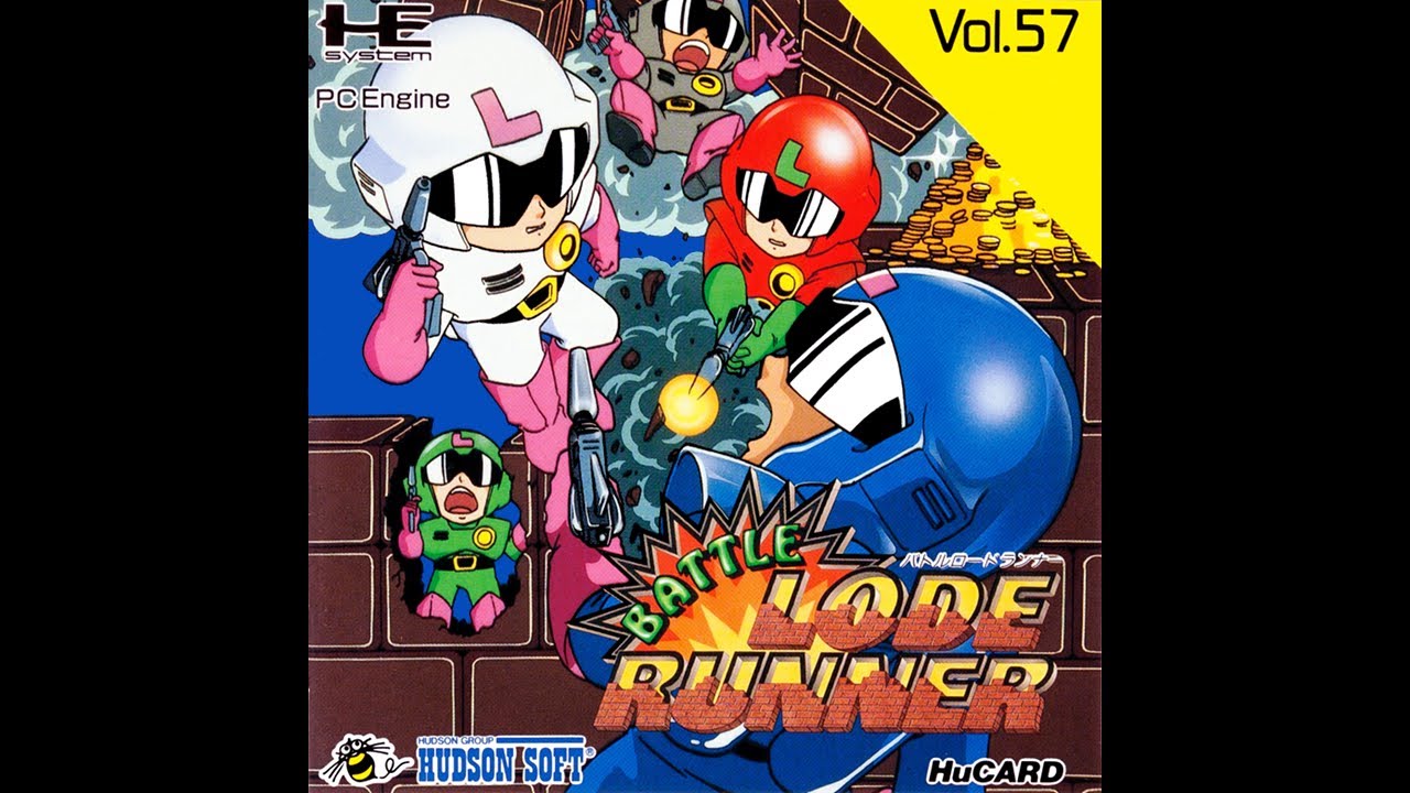 PC Engine - Battle Lode Runner 'Attract Mode' - YouTube