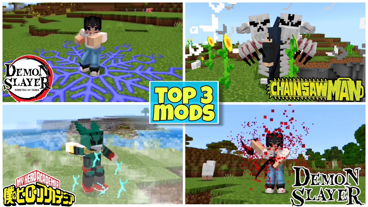 Top 3 anime addon for minecraft pe 1.19 | anime mod minecraft pe | best ...