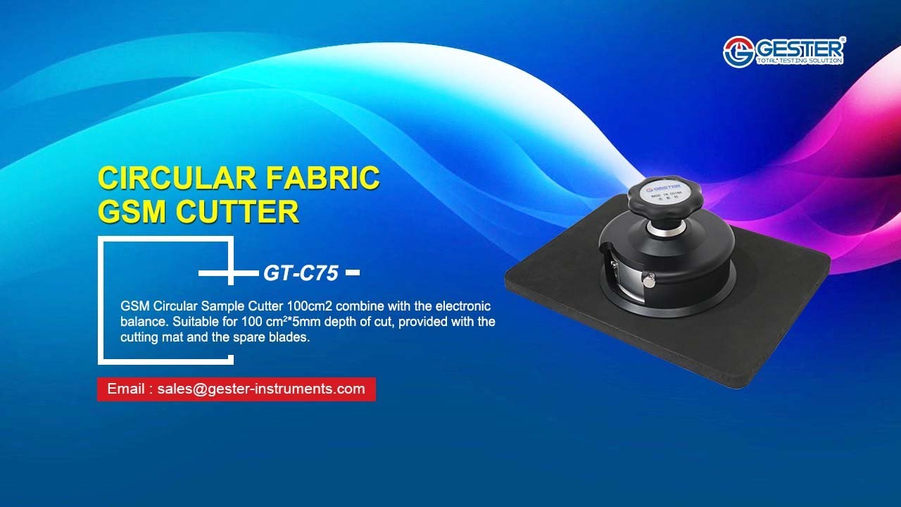 Fabric gsm round cutter operation - YouTube