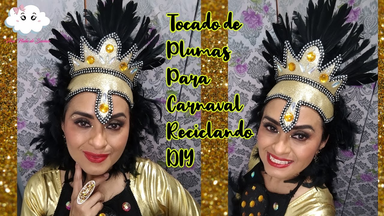 Como Hacer Penacho de Carnaval Reciclando Fácil DIY🎉 - YouTube