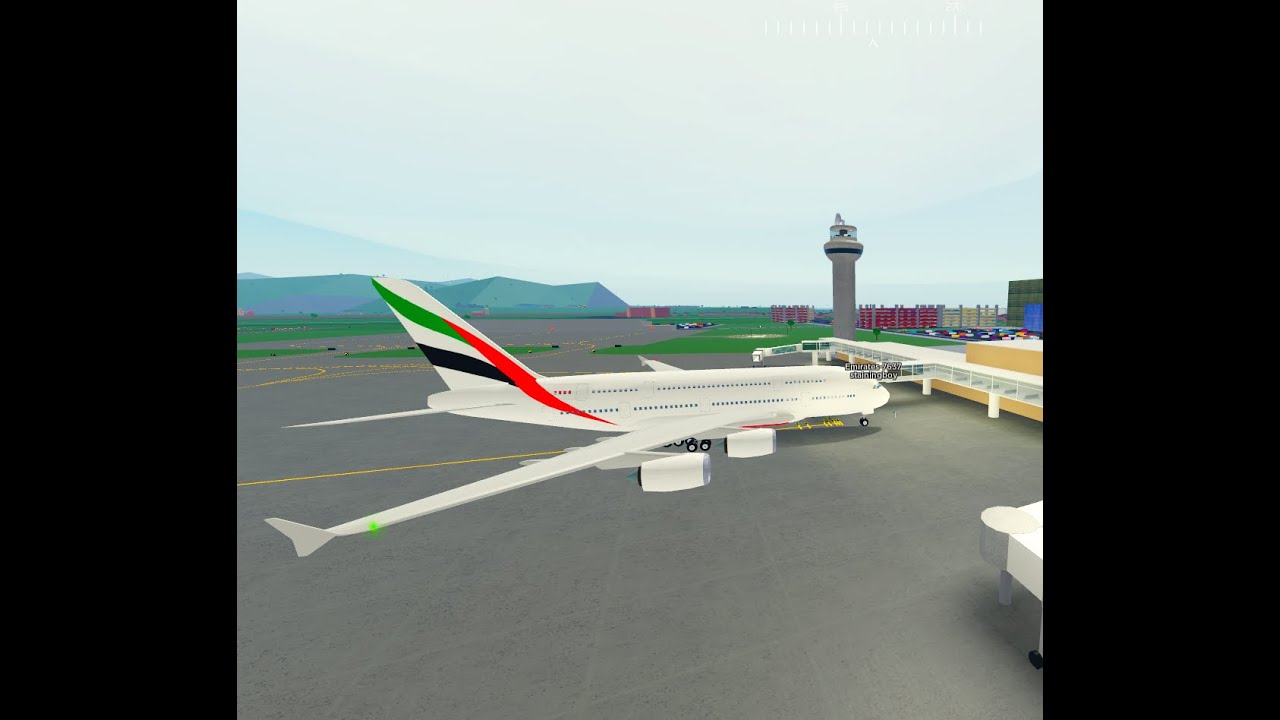 roblox Emirates A380 flights - YouTube