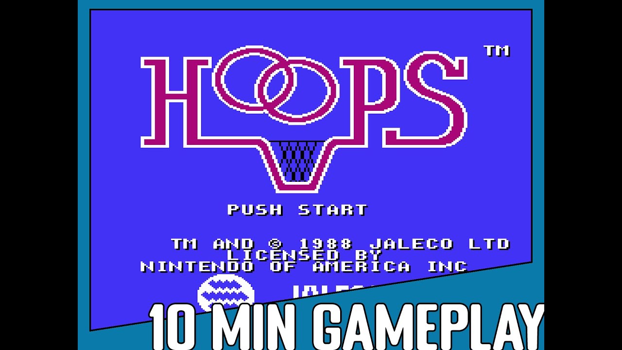 10 Minute Gameplay: Hoops (1989) NES - YouTube