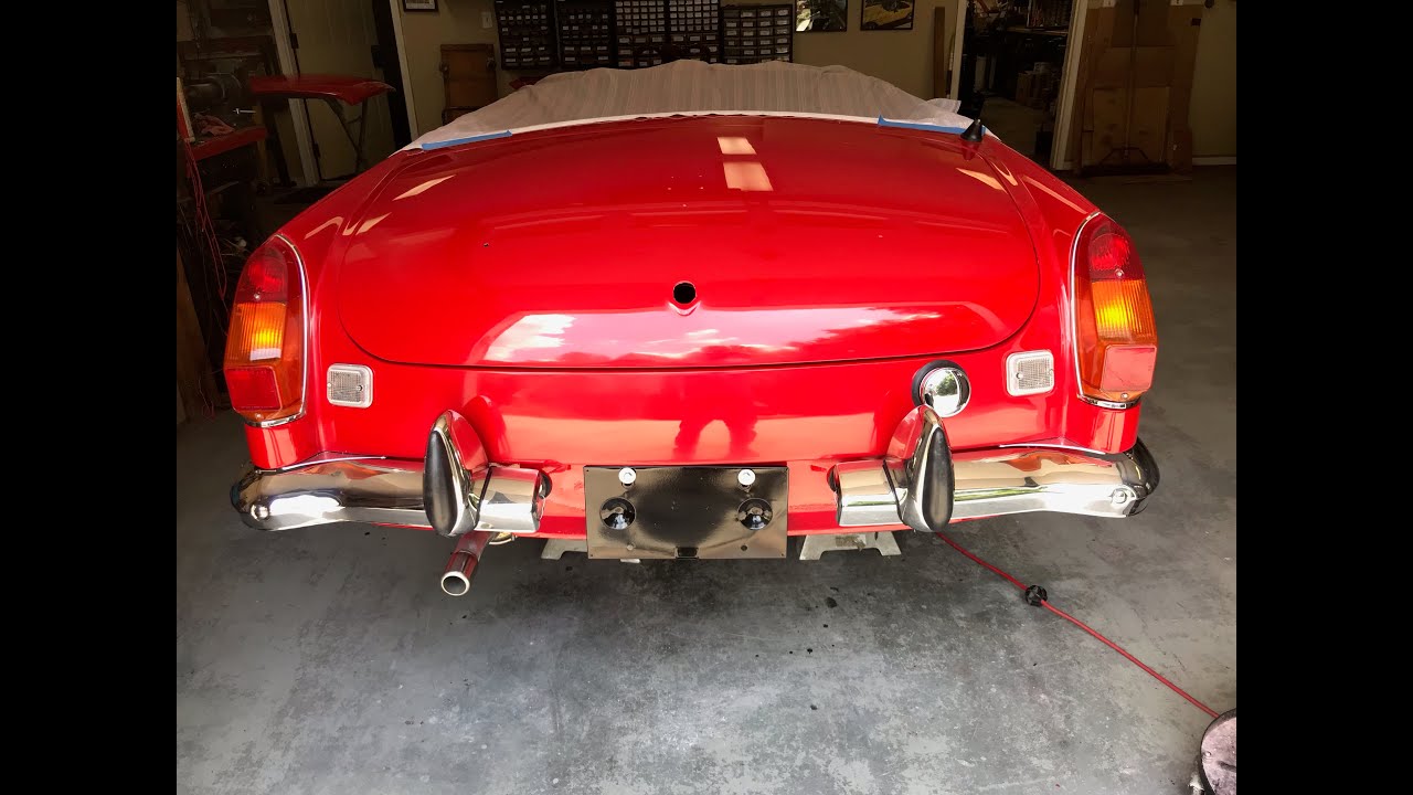MGB GT 1970 Split a rear bumpers by stainless steel 304, polished like ...