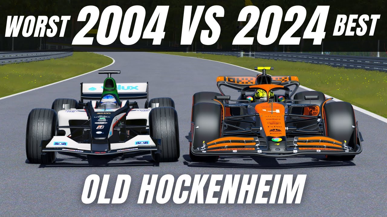 Can the WORST F1 2004 beat the Current FASTEST F1 CAR ? - YouTube