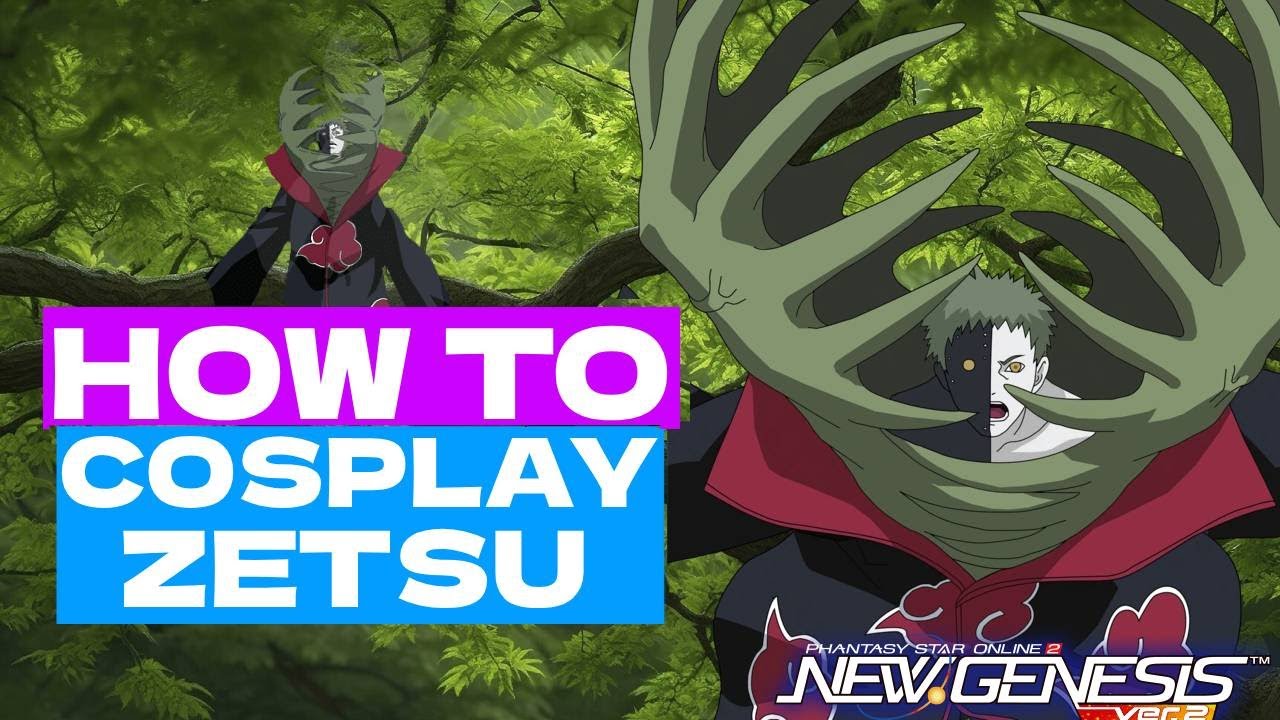 [PSO2 NGS] Zetsu Cosplay - Naruto Shippuden - YouTube