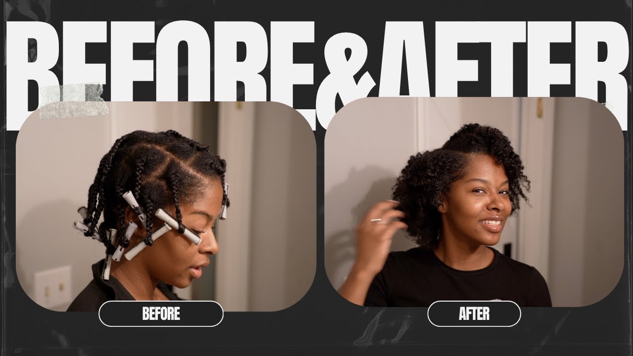 How to Braid Out Natural Hair | Brandi Rose - YouTube