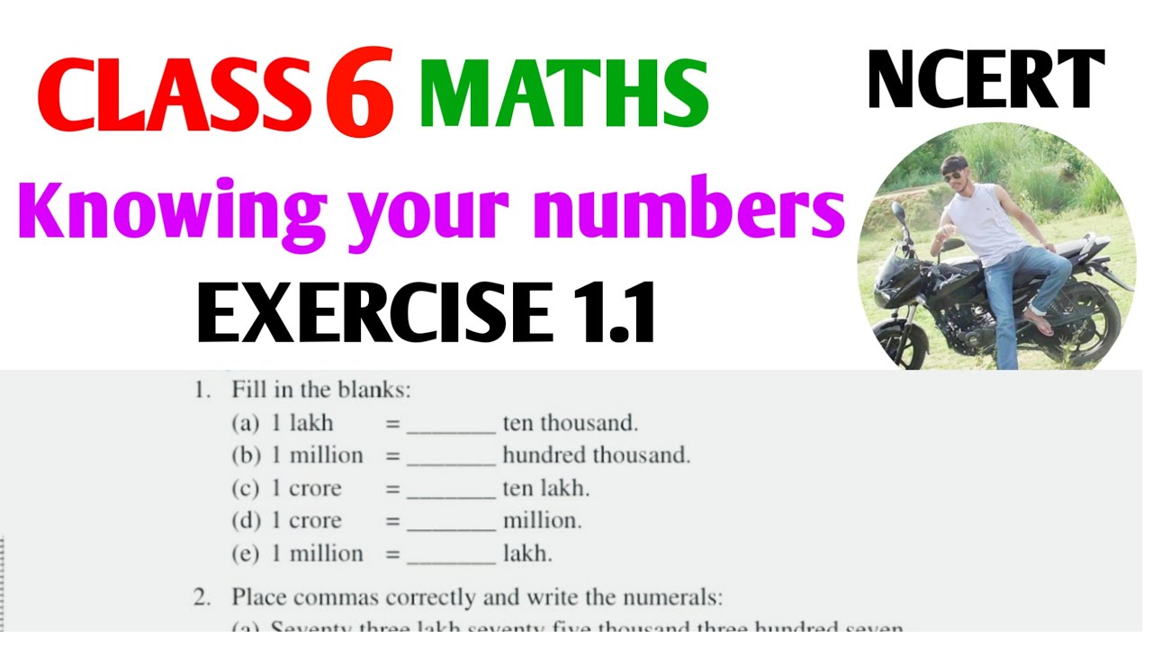 Class 6th maths Chapter 1 l NCERT l knowing your number l Exercise 1.1 ...