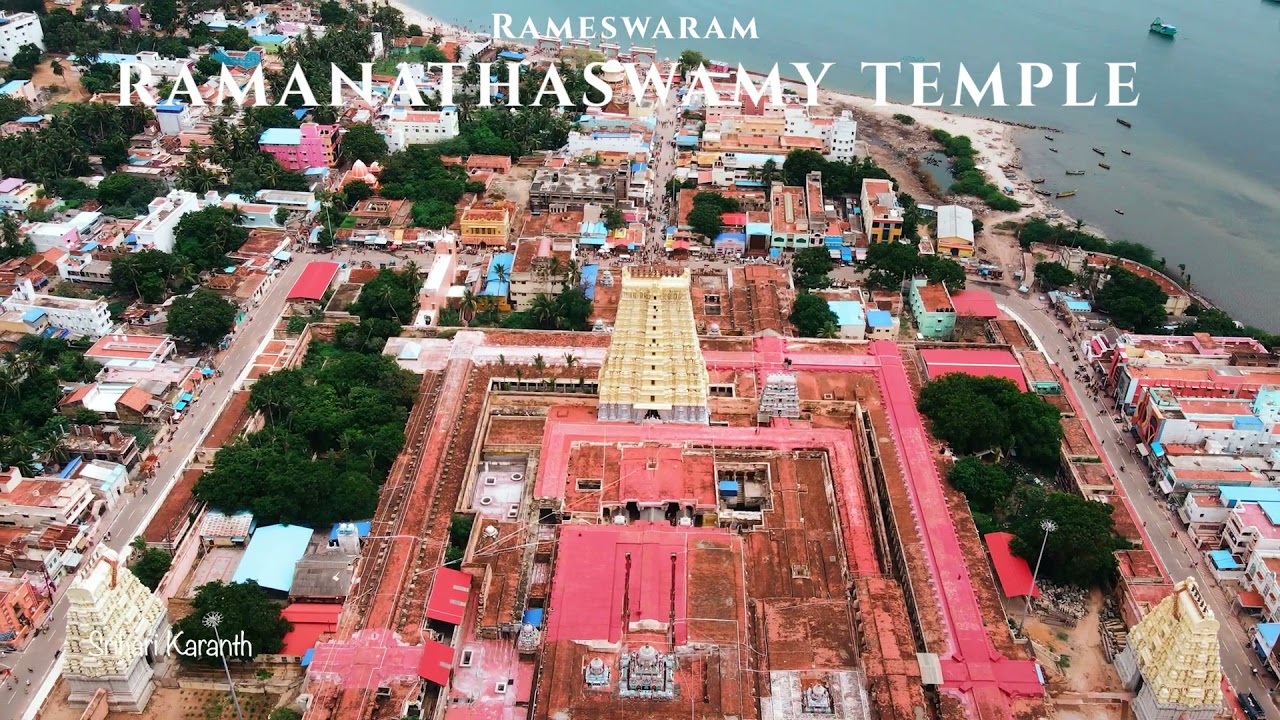 Beautiful Aerial View of Ramanathaswamy Temple, Rameswaram | WhatsApp ...