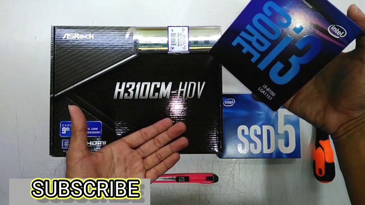 PC BUILD intel Core i3 9100 ASUS PRIME H310M - YouTube