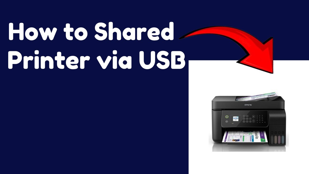 How to Share a USB Printer over Network - YouTube