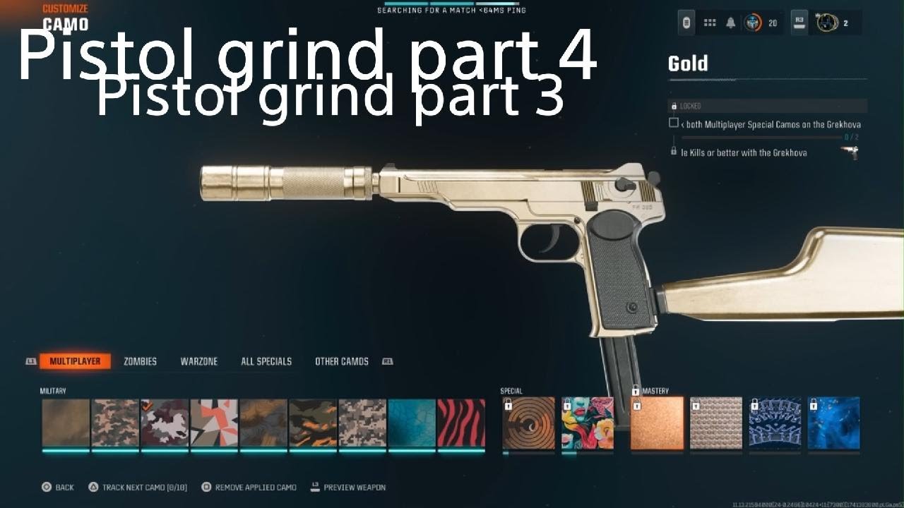 Camo grinding part 4 - YouTube