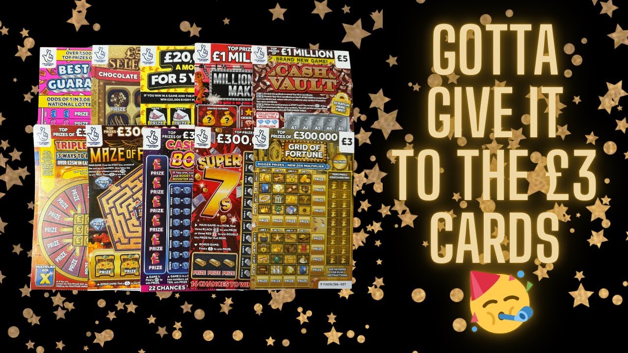 🤑£40 gamble and the £3 national lottery scratch tickets seem to be the ...