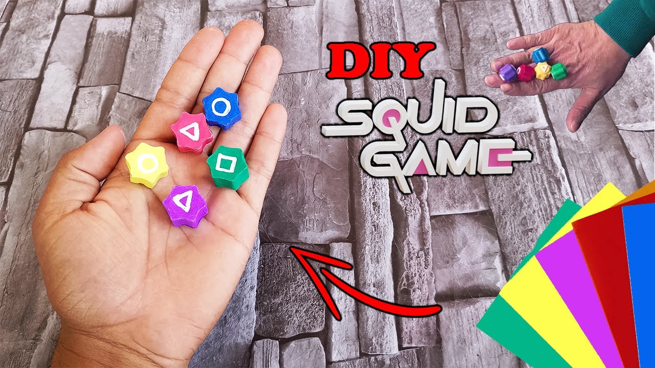 Como Fazer o Jogo de Gonggi de Round 6 - Squid Game - How to make ...