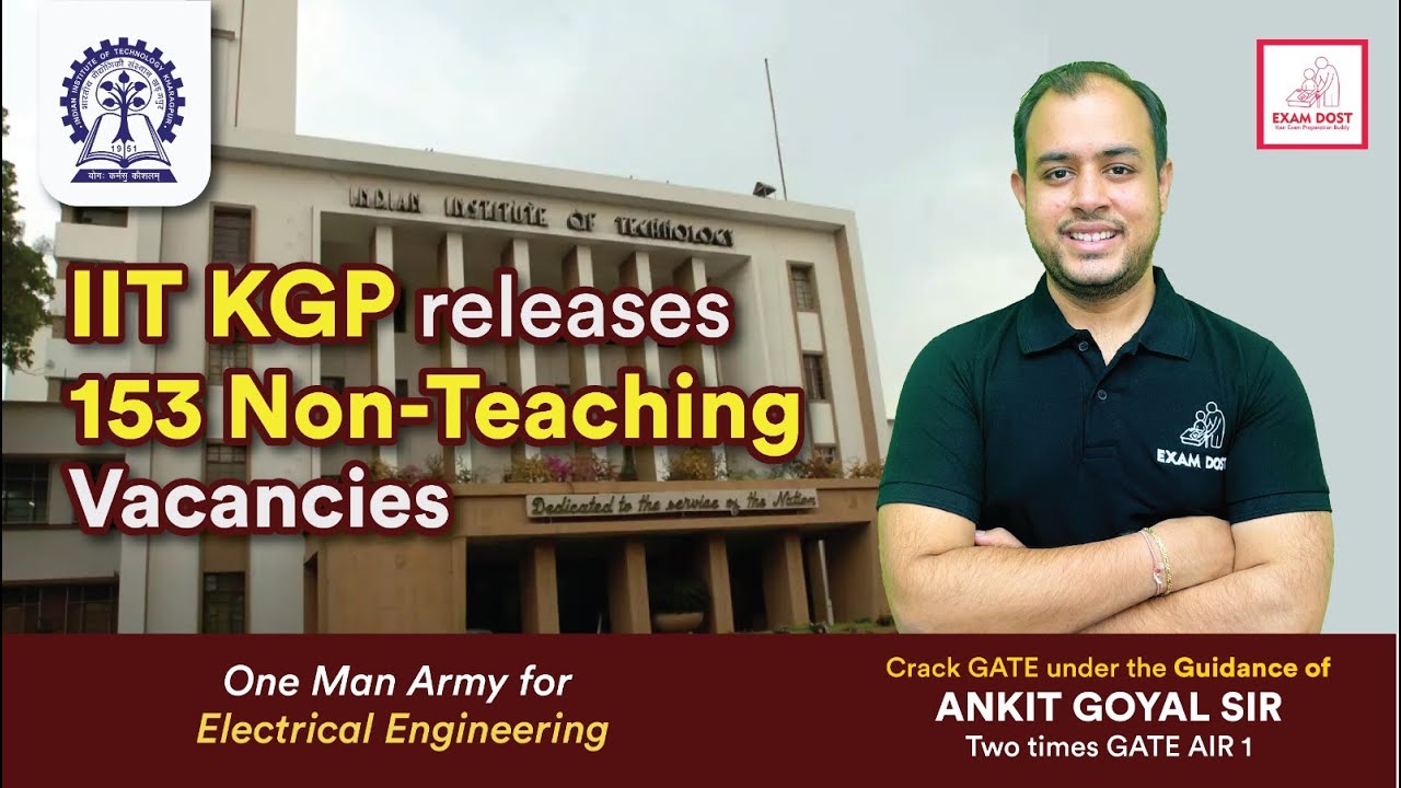 IIT Kgp releases 153 Non Teaching Vacancies 🔥🔥🔥 | Ankit Goyal | One Man ...