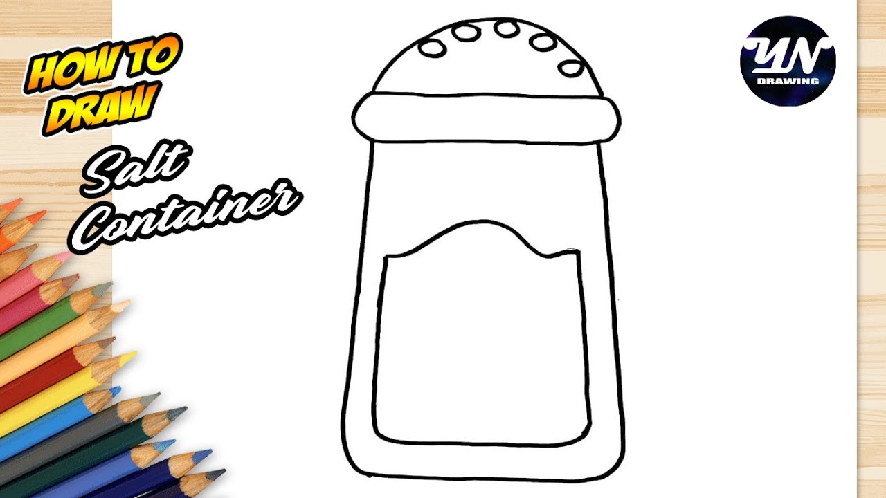 How to Draw Salt Container - YouTube