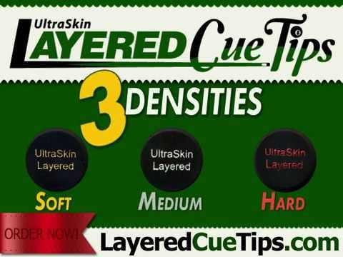 Ultraskin Layered Pool Cue Tips - YouTube