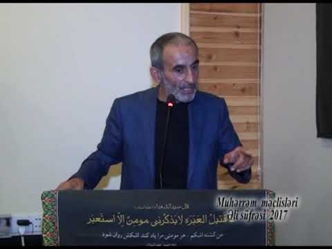 Meherrem meclisleri. Eli Sufresi. Haci Ehliman. 24.09.2017 .