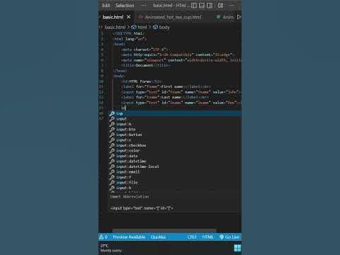 HTML form elements || form elements without CSS #shorts - YouTube