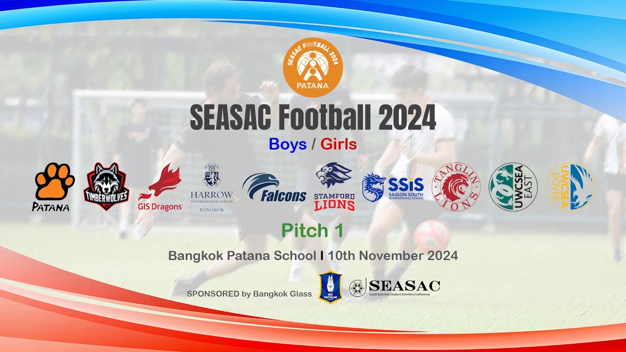 [Live Stream] SEASAC Football 2024 #Pitch 1 November 10, 2024 - YouTube