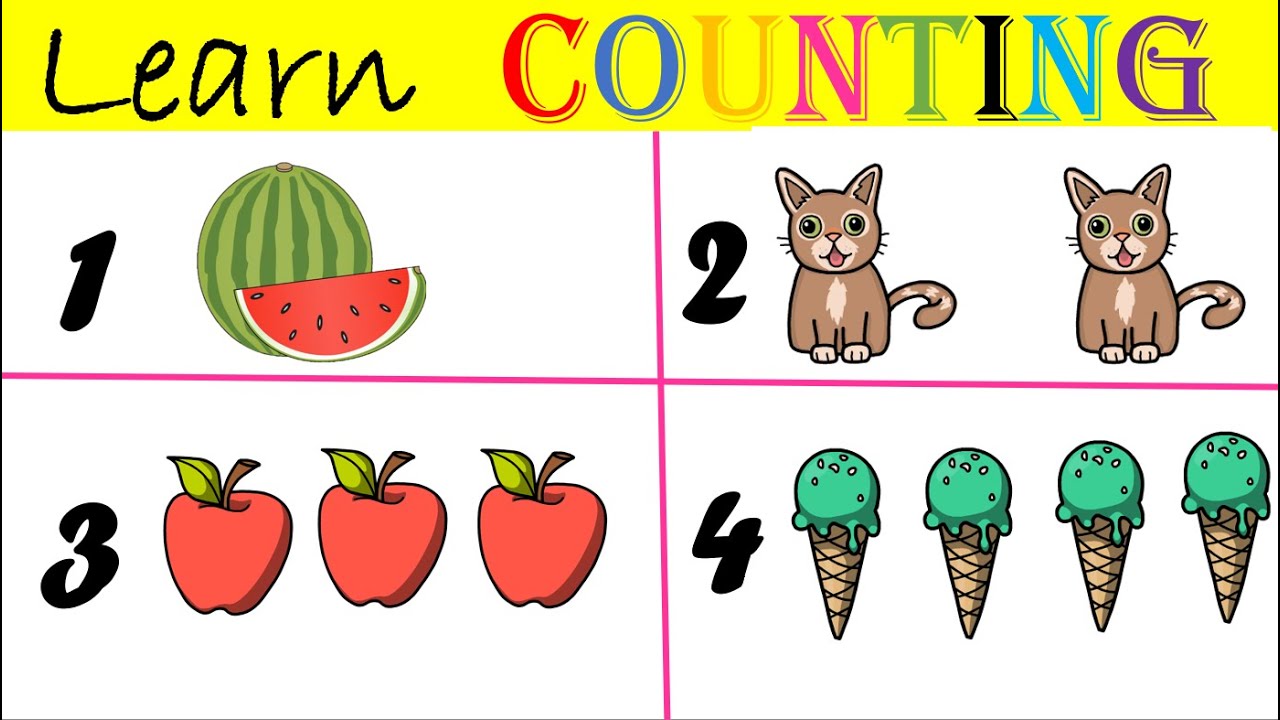 Learn Counting for Kids || 12345 || 1 TO 10 number | Learn English ...