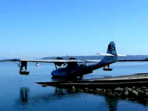 PBY-6A Amphibious Take-off (Part 2/2) - YouTube