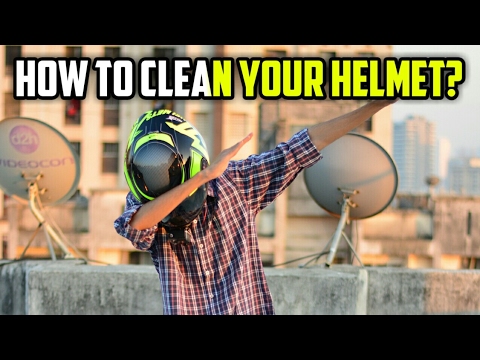 How To Clean/Wash Dirty Motorcycle Helmet? Guide Best Way (Hindi) MT ...
