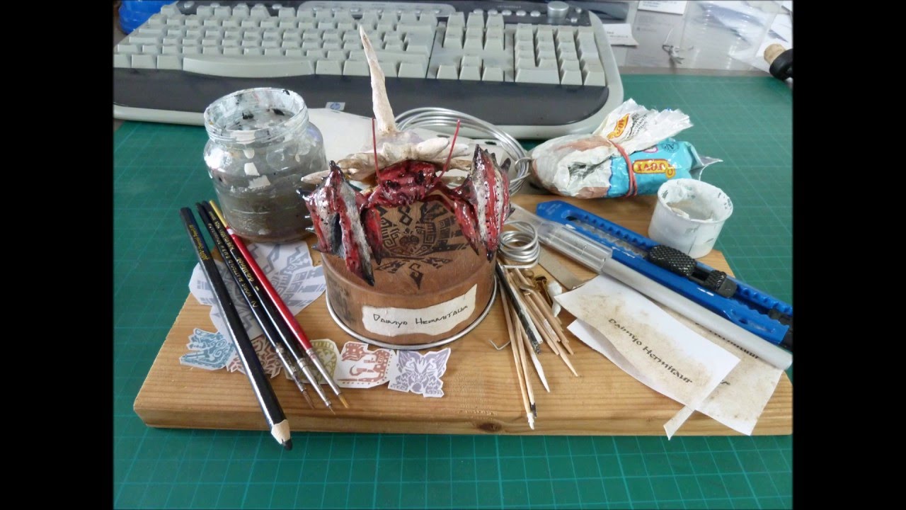 MH4U custom Daimyo Hermitaur figure - YouTube
