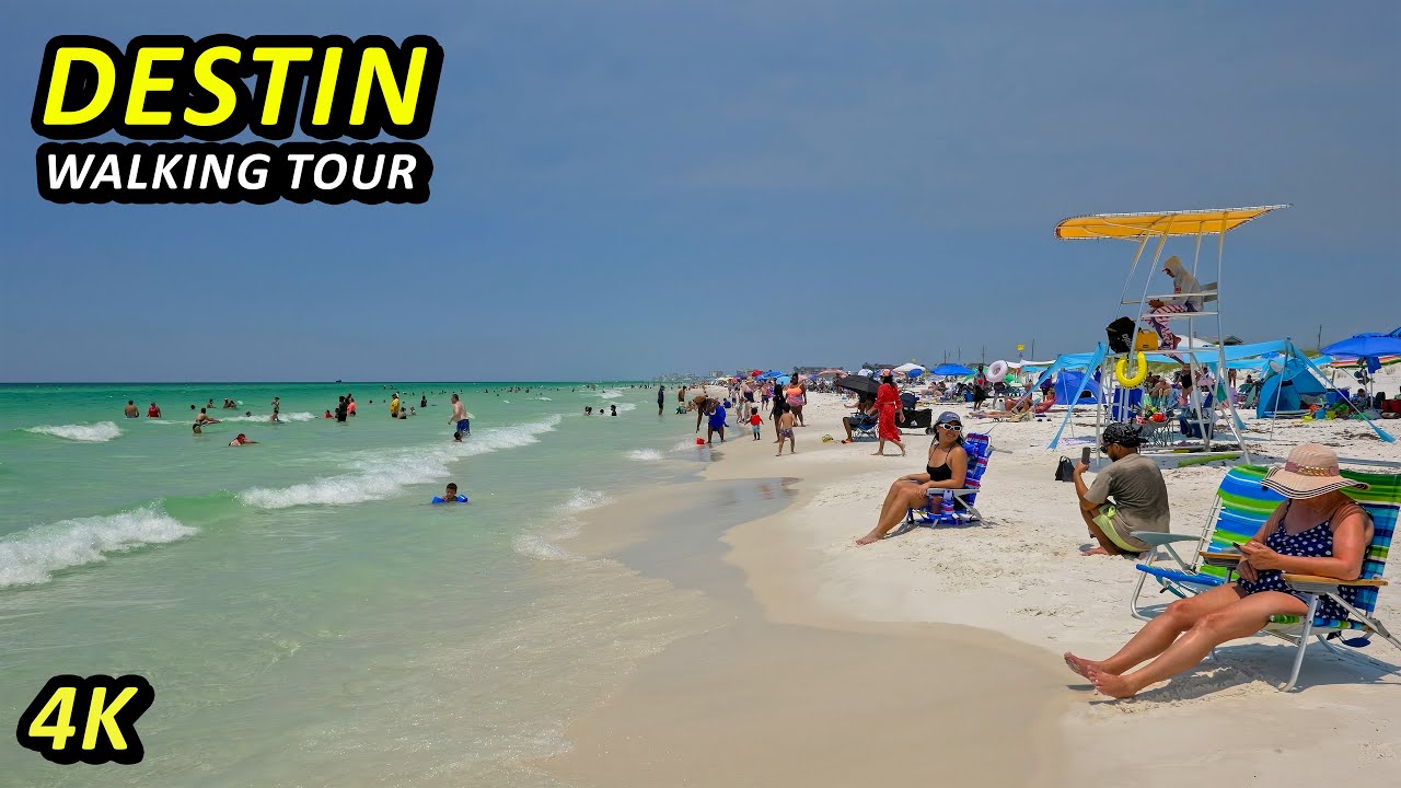 Destin Beach Walking Tour - YouTube