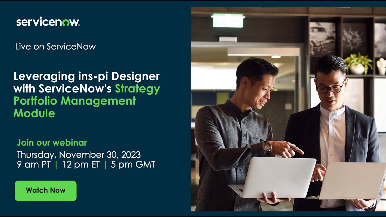 Leveraging ins-pi Designer with ServiceNow's Strategy Portfolio ...
