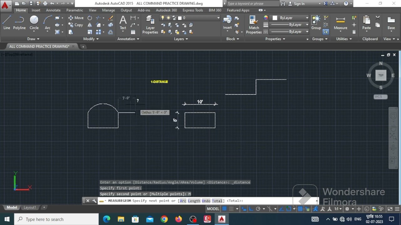 Distance Command In Autocad How To Distance Command Use In Autocad Distance Command In Autocad How To Distance Command Use In Autocad