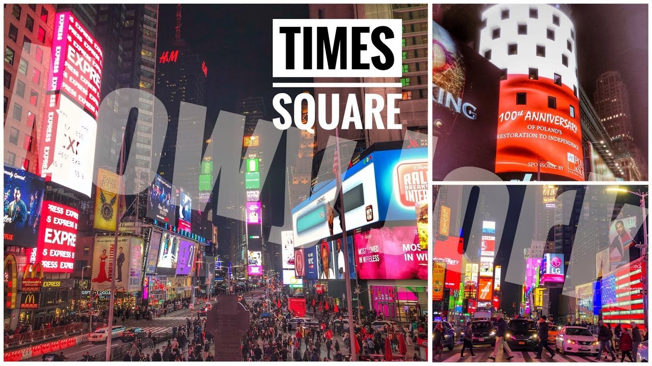 Polska na Times Square! M&M World I Sztuka uliczna. - YouTube